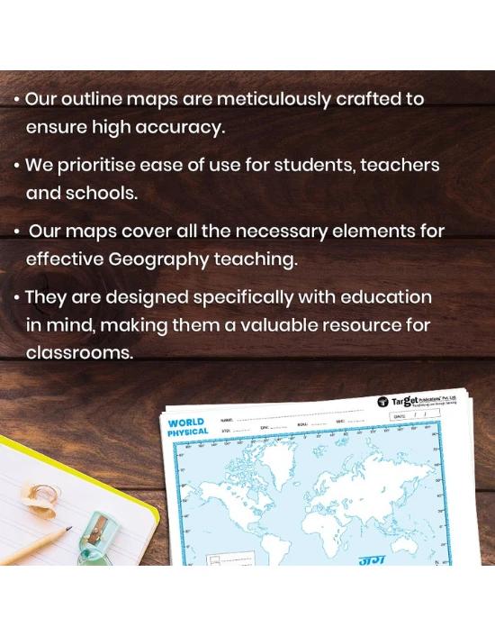 World Political Map : Practice Maps of Worlds for Students (Sheets of 20)
