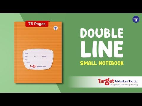 Buy Double Line Small Notebook (18cm x 24cm - 76 Ruled Pages) online