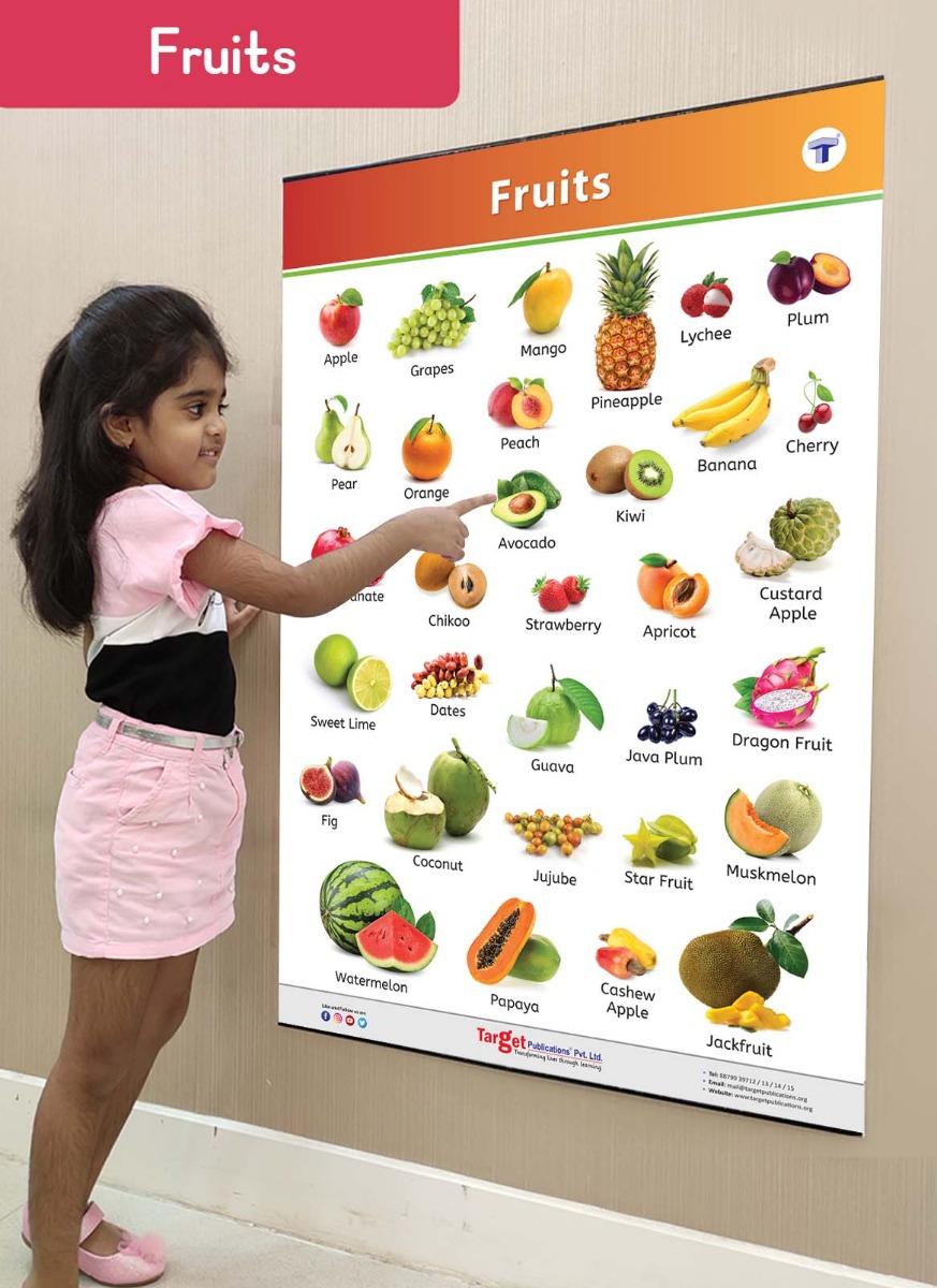 Buy Jumbo Fruit Learning Chart for 2-5-year old kids online