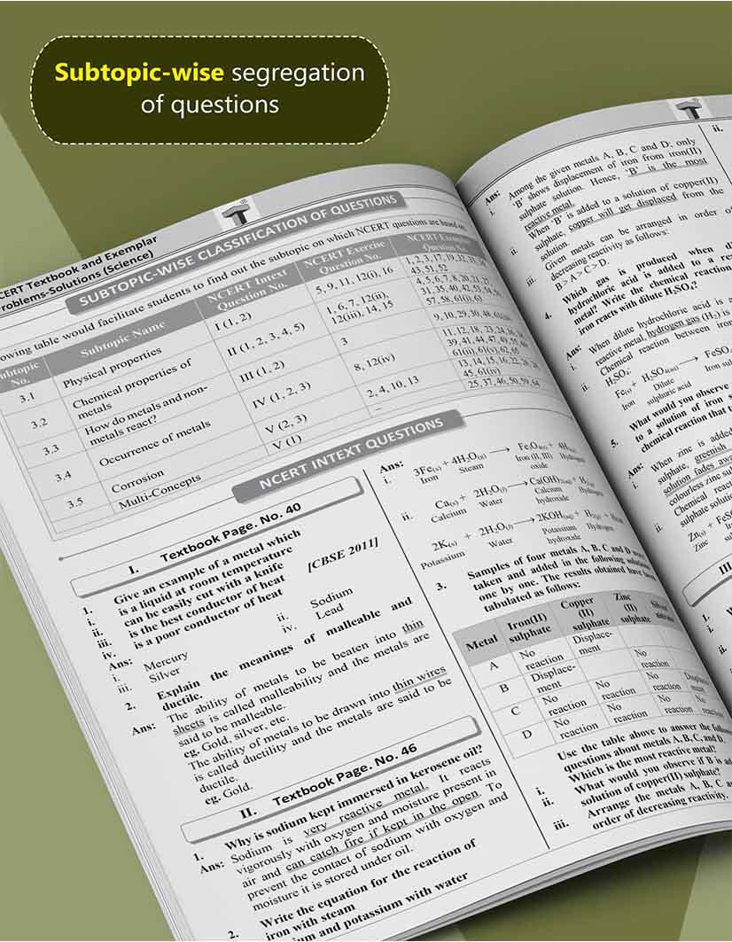 NCERT Science Textbook & Exemplar | NCERT exemplar class 10 science