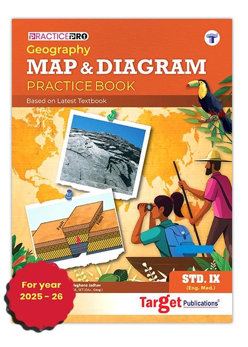 Buy Std 9 English Medium Geography Map & Graph Practice Book online